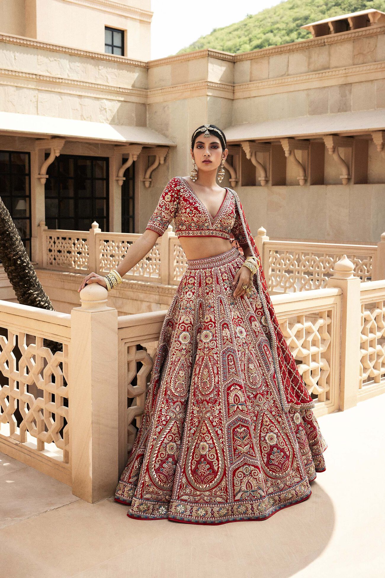 31 Royal Red Bridal Lehenga Designs Of The Year